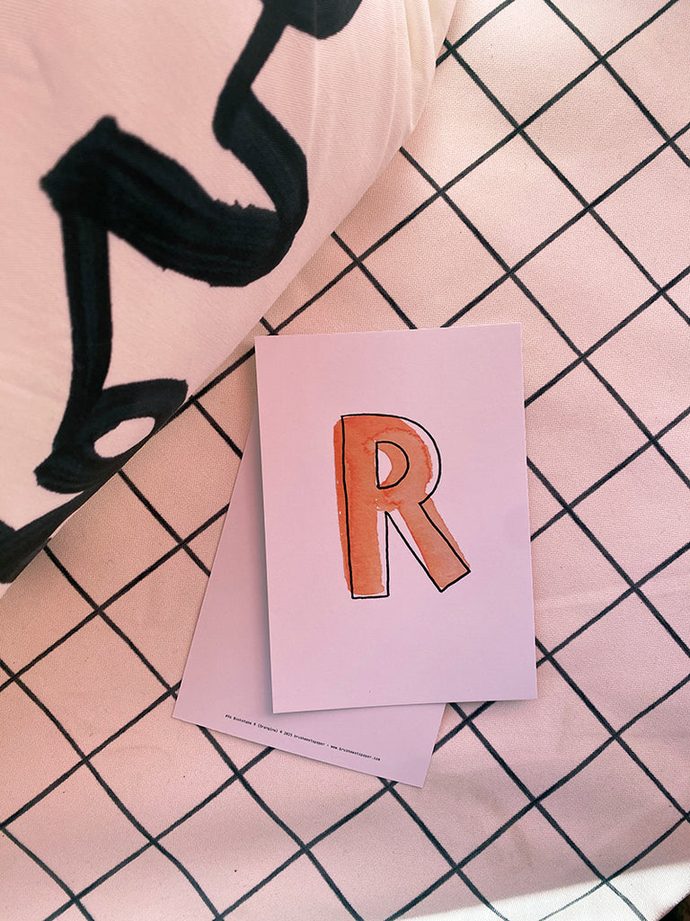 Karte Buchstabe "R" - Hand Lettering (Alphabet ABC Edition ...