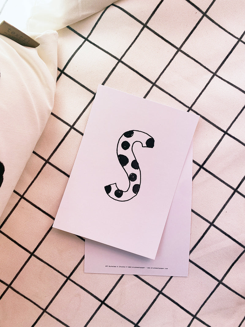 Karte Buchstabe "S" - Hand Lettering (Alphabet ABC Edition ...