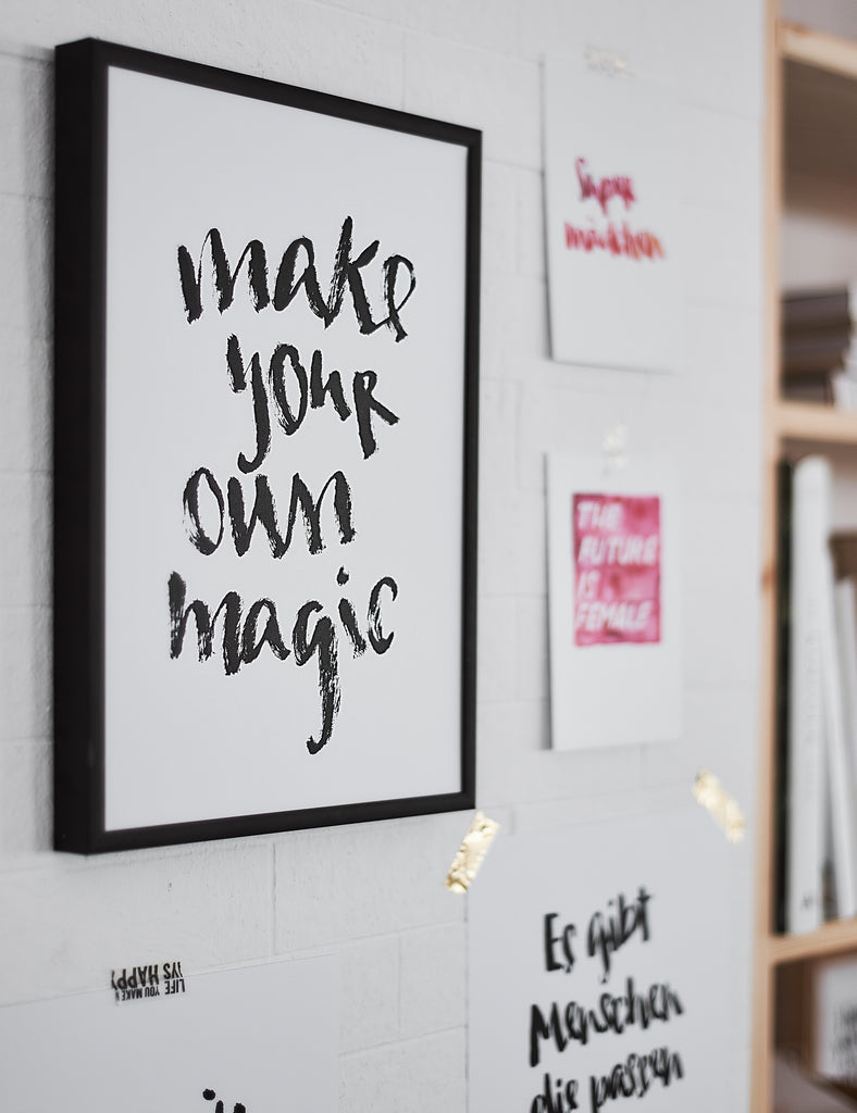 Poster "Your own magic" - Brush Lettering – brushmeetspaper
